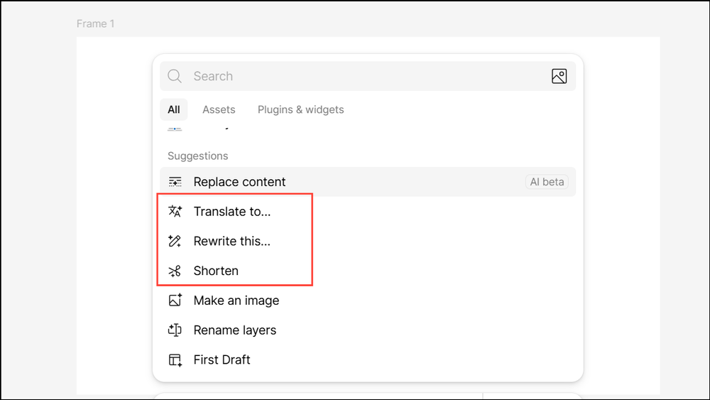 Rename Layers, Rewrite or Translate Text, and Remove Image Backgrounds Automatically in Figma