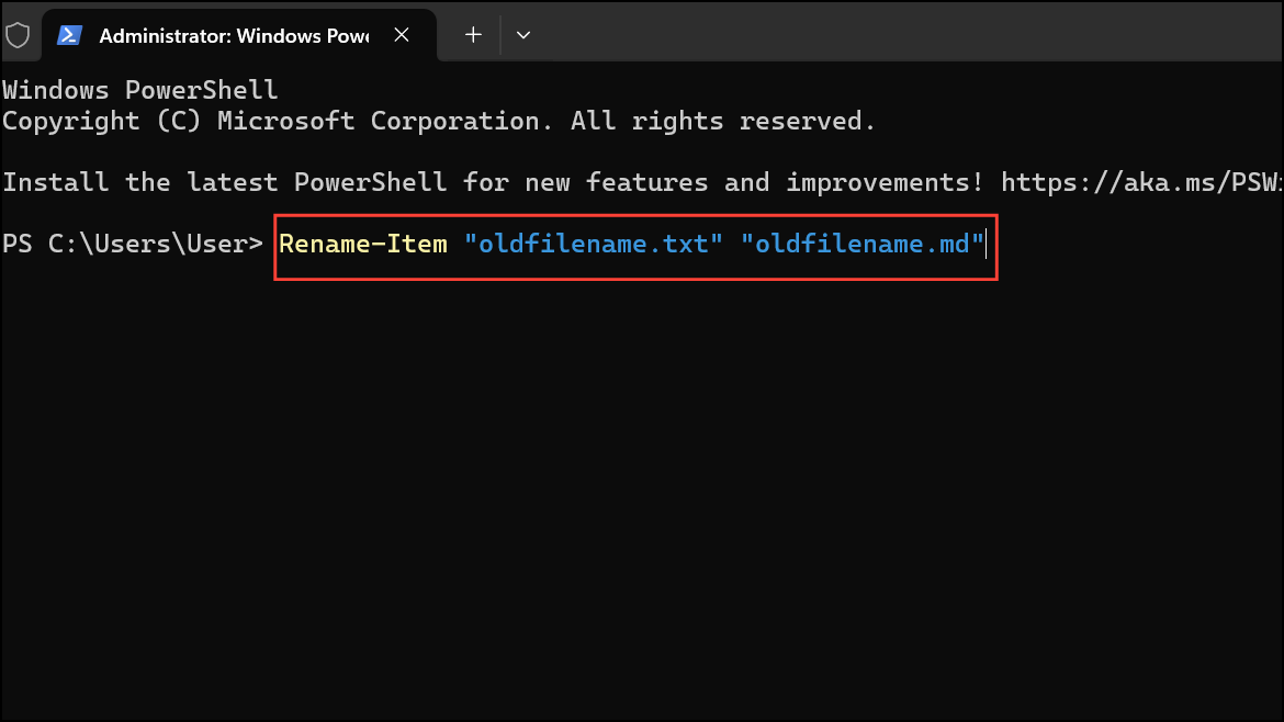 Change File Extension in Windows 11 Directly