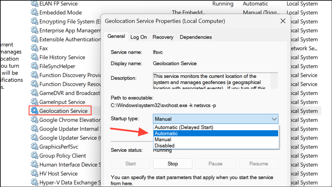 Fix Location Services Greyed Out on Windows 11