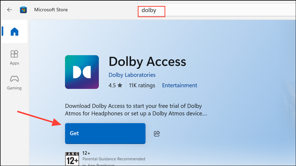 Install Dolby Audio on Windows 11