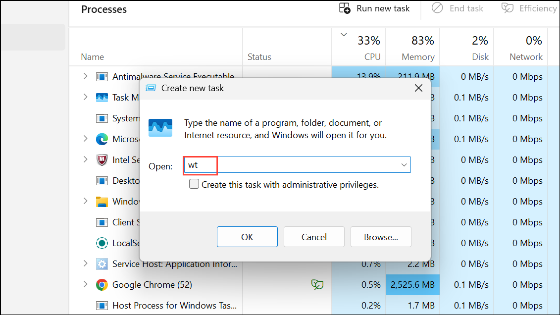 Open Windows Terminal as Administrator in Windows 11