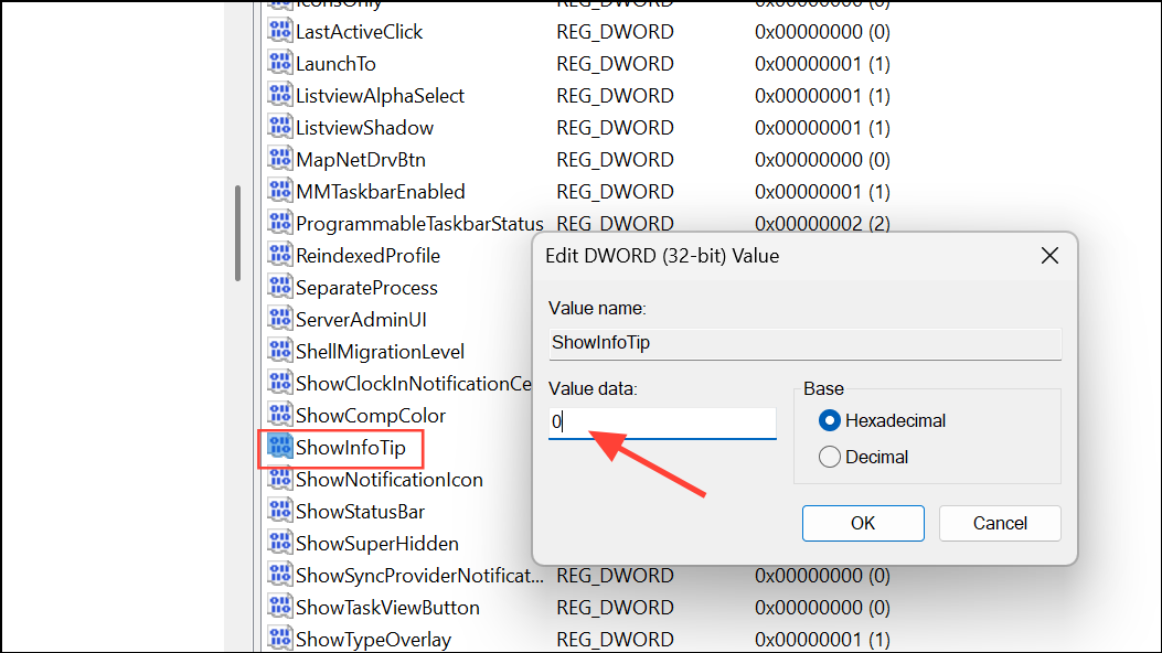 Turn Off Pop-up Descriptions for Desktop and Folder Items in Windows 11