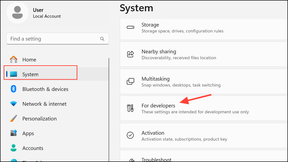 Enable or Disable Developer Mode in Windows 11