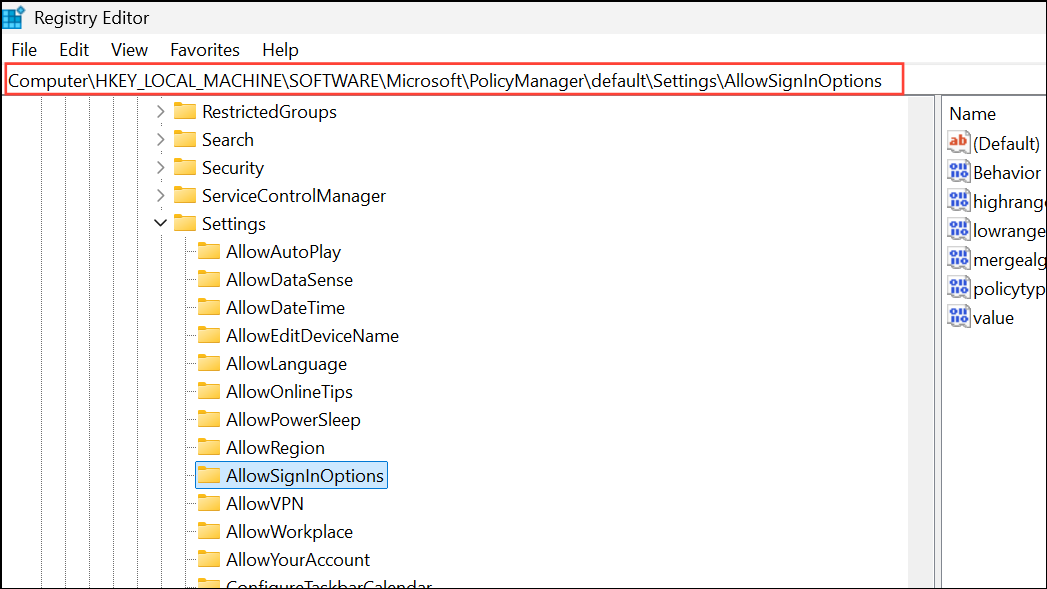 Disable Windows Hello Prompt on Windows 11
