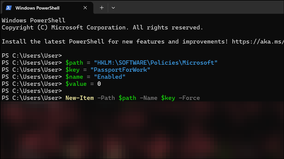 Disable Windows Hello Prompt on Windows 11
