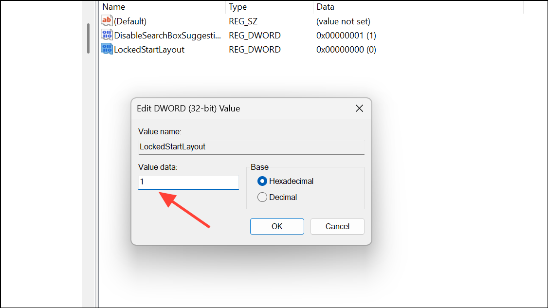 Lock Start Menu Layout in Windows 11
