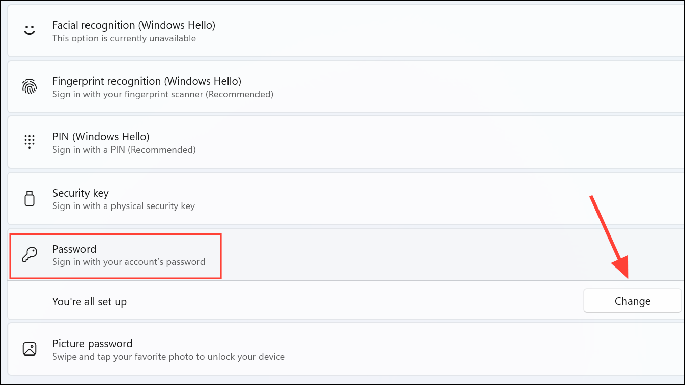 Remove Login Password on Windows 11