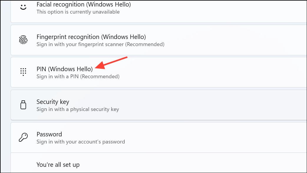 Remove Login Password on Windows 11
