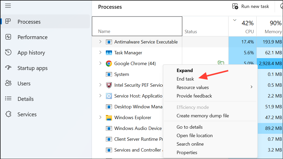 Resolve High CPU Usage Caused by Windows Processes