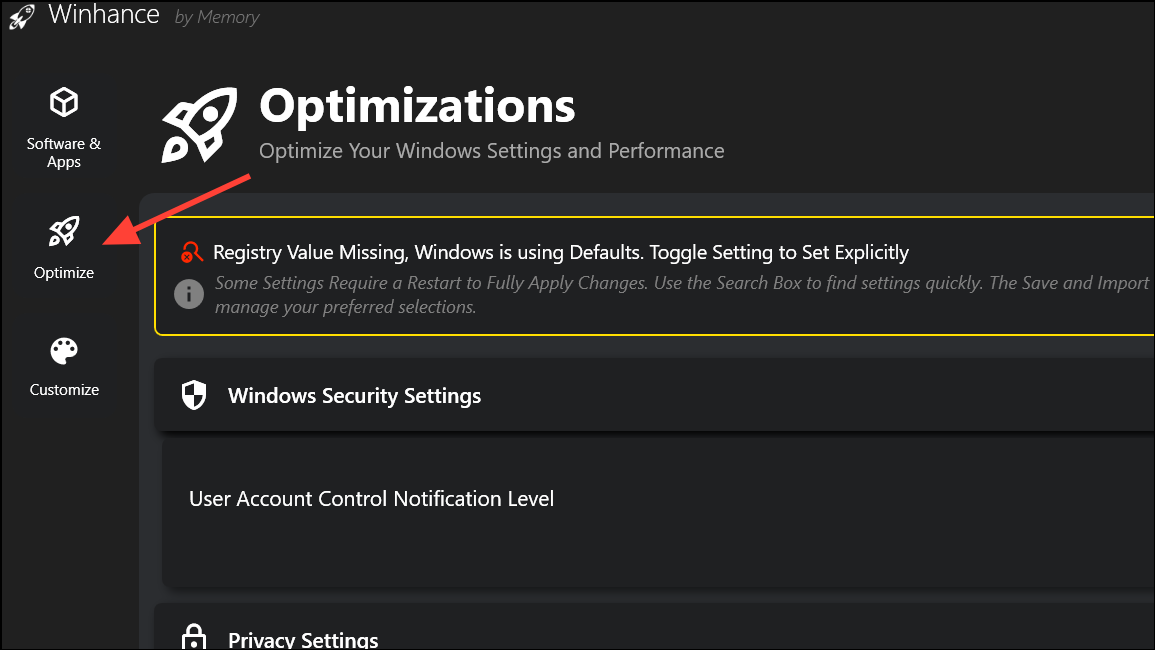 Use Winhance to Optimize Windows 11