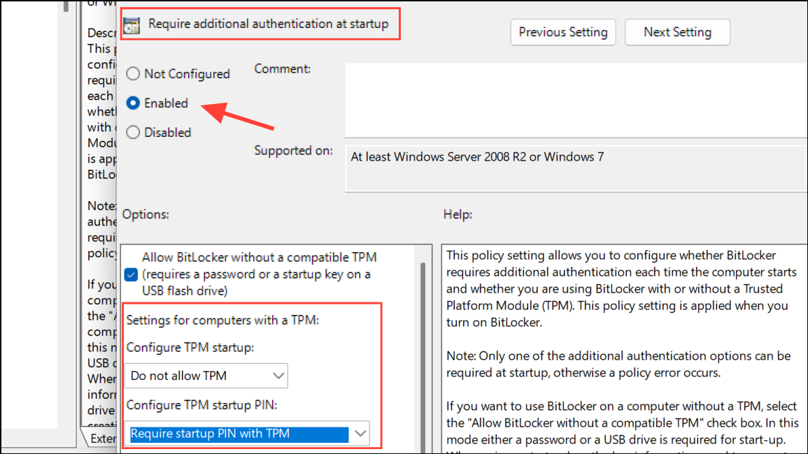 Enable Bitlocker Pre Boot Pin On Devices Already Encrypted With Tpm Only