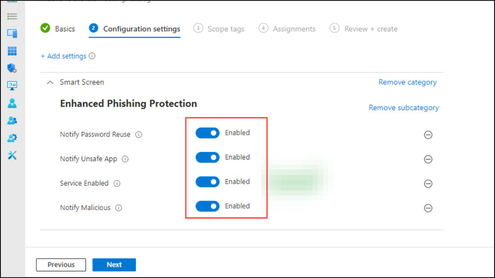 Use Enhanced Phishing Protection in Windows Security