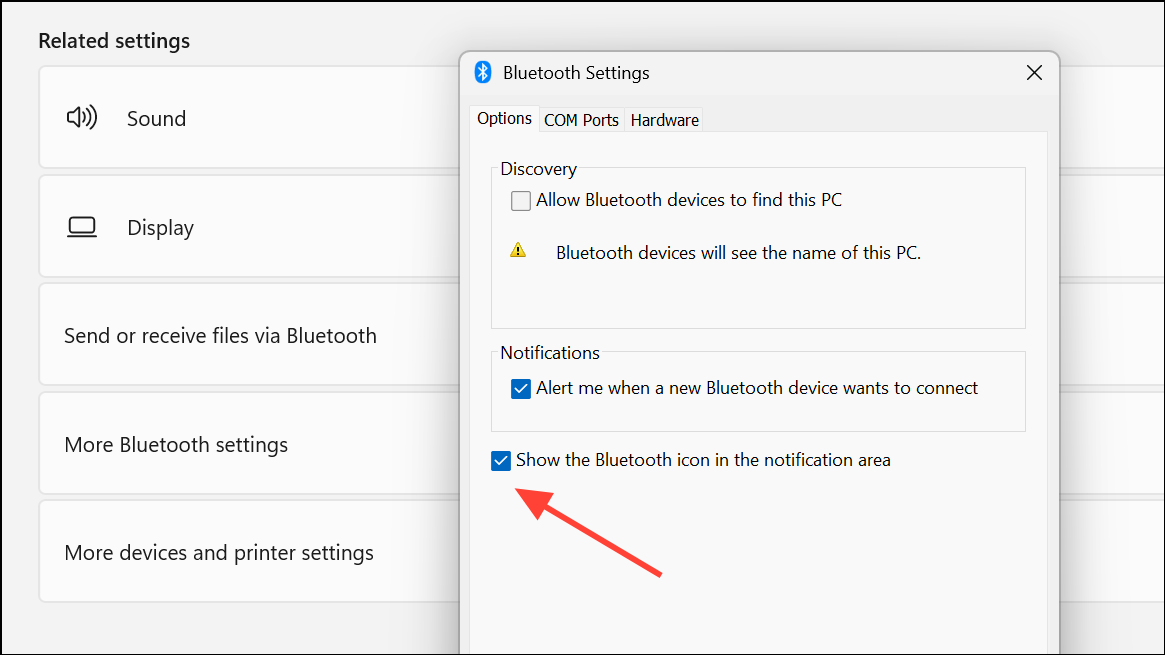 Restore Missing Bluetooth Toggle in Settings on Windows 11