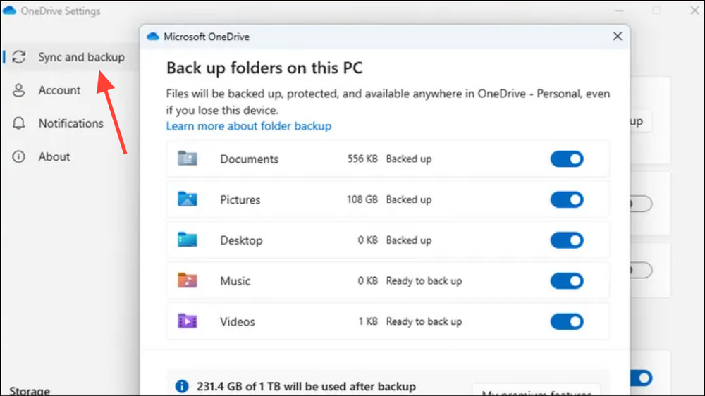 Stop OneDrive from Syncing a Folder on Windows 11