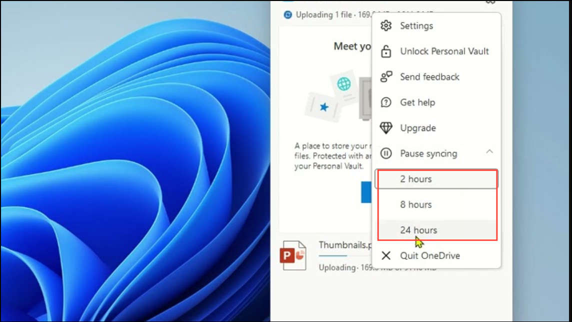 Stop OneDrive from Syncing a Folder on Windows 11