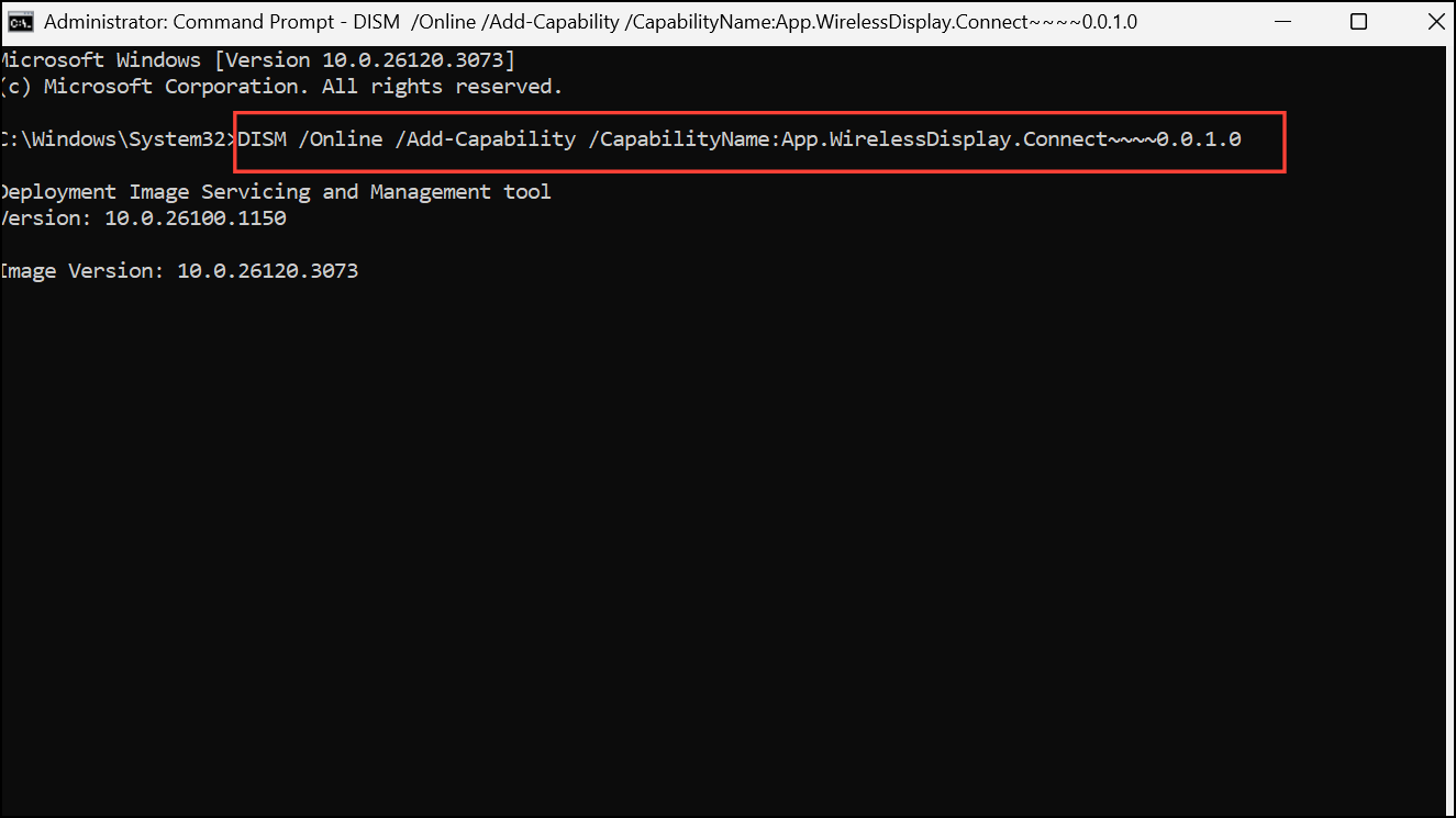 Fix Wireless Display Install Failed Error on Windows 11