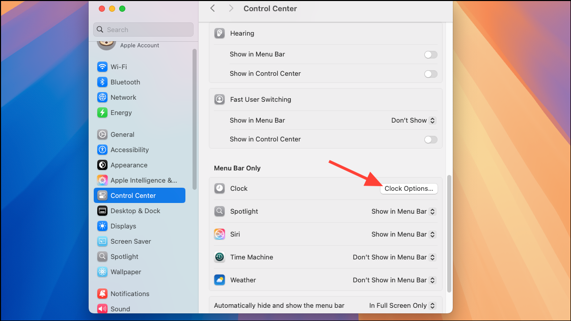 Customize the Menu Bar and Control Center Widgets on macOS 15