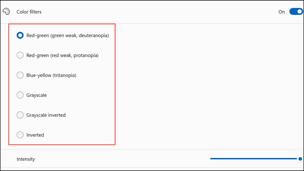 Turn On and Use Color Filters for Colorblind People in Windows 11