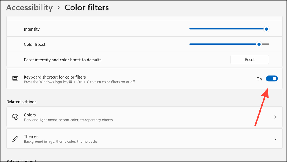 Turn On and Use Color Filters for Colorblind People in Windows 11