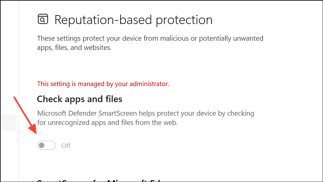 Fix Windows SmartScreen Cannot Be Reached Right Now Error on Windows 11