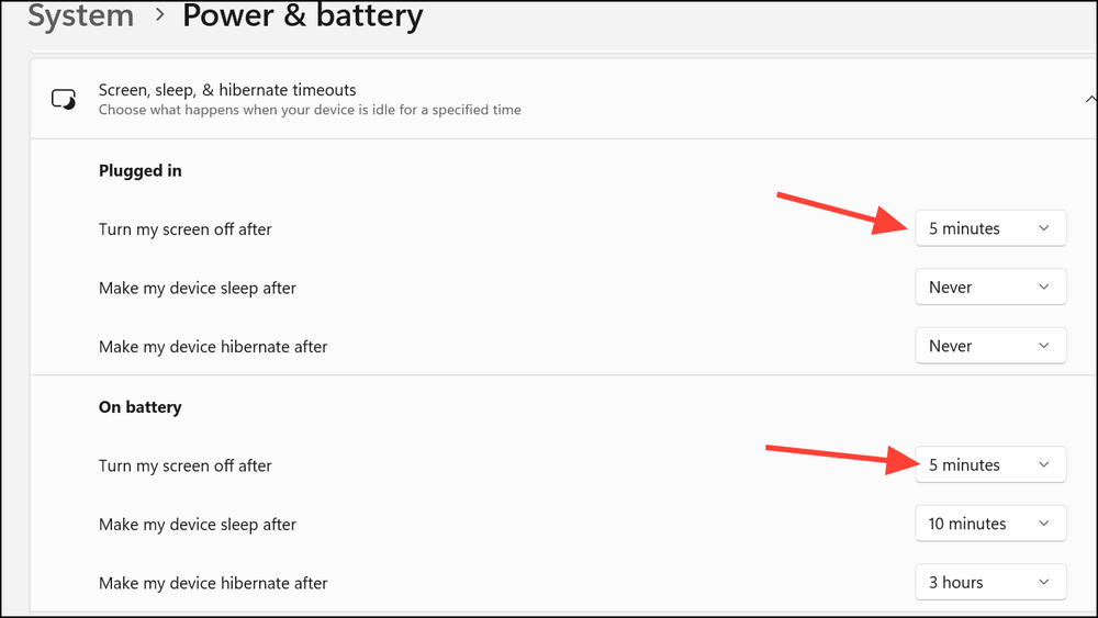 Fix Screen Not Turning Off After Set Time in Windows 11