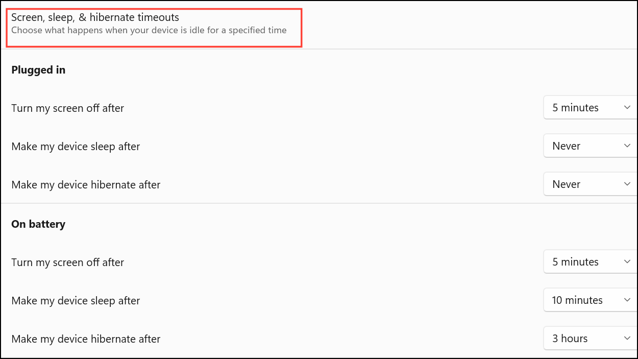 Change Lock Screen Timeout in Windows 11