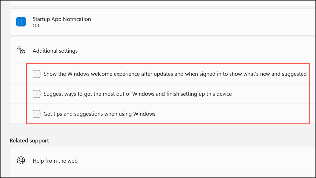 Turn Off Feedback Notifications on Windows 11