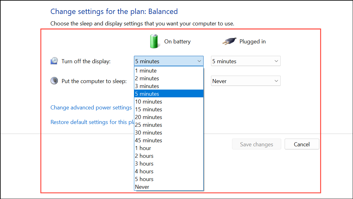 Change Lock Screen Timeout in Windows 11