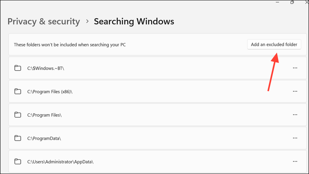 Disable Windows Search Indexing When Disk Space Is Low in Windows 11