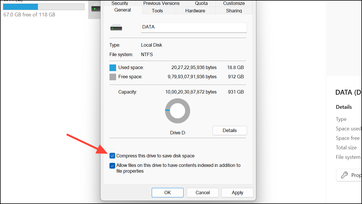 Save Drive Space by Compressing Files, Folders, and Drives on Windows 11