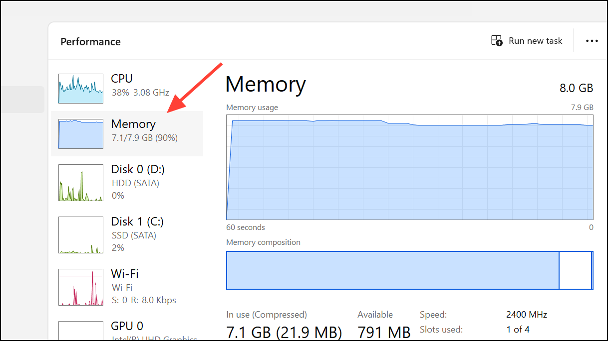 Check RAM Speed on Windows 11