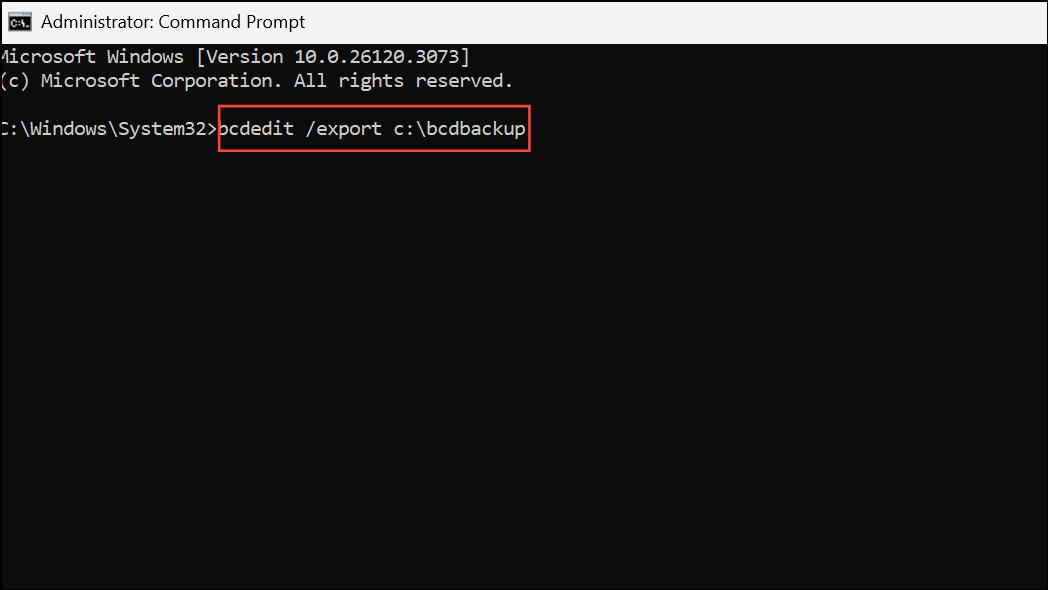 Rebuild Boot Configuration Data (BCD) File in Windows 11