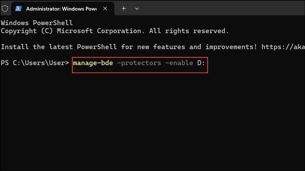 Suspend or Resume BitLocker Encryption on Windows 11