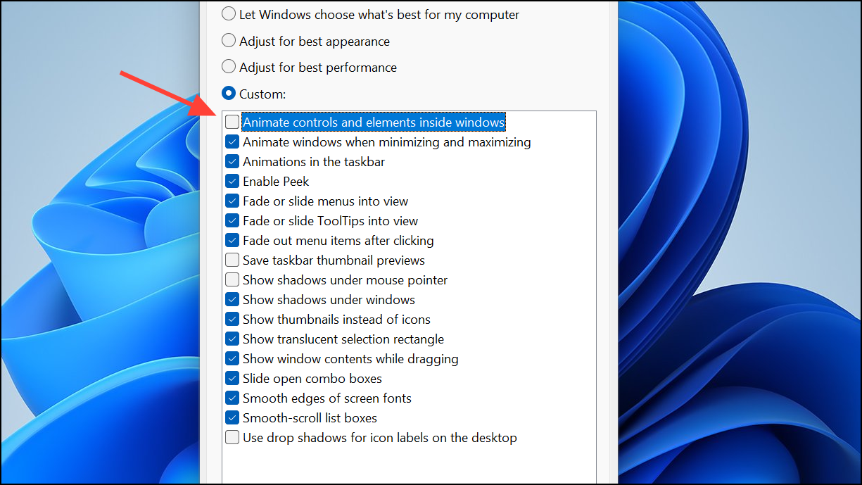 Remove Drop Shadows for Icon Labels and Shadow Effect from Windows Explorer in Windows 11