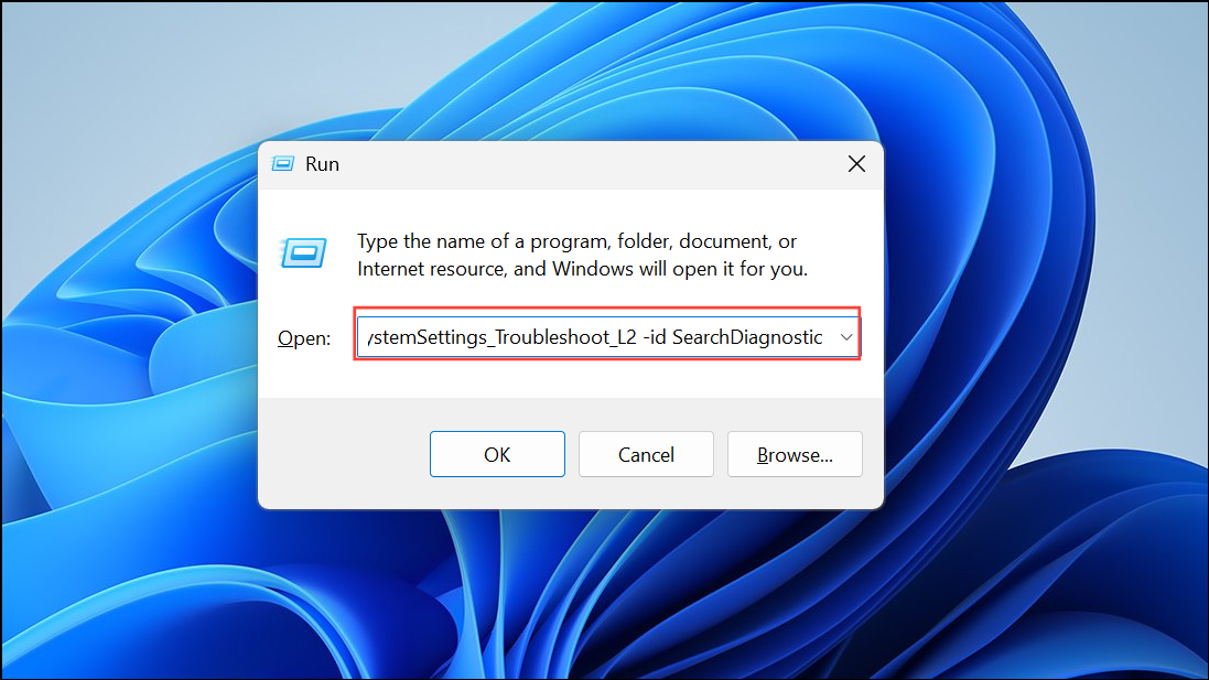 Rebuild Search Index on Windows 11