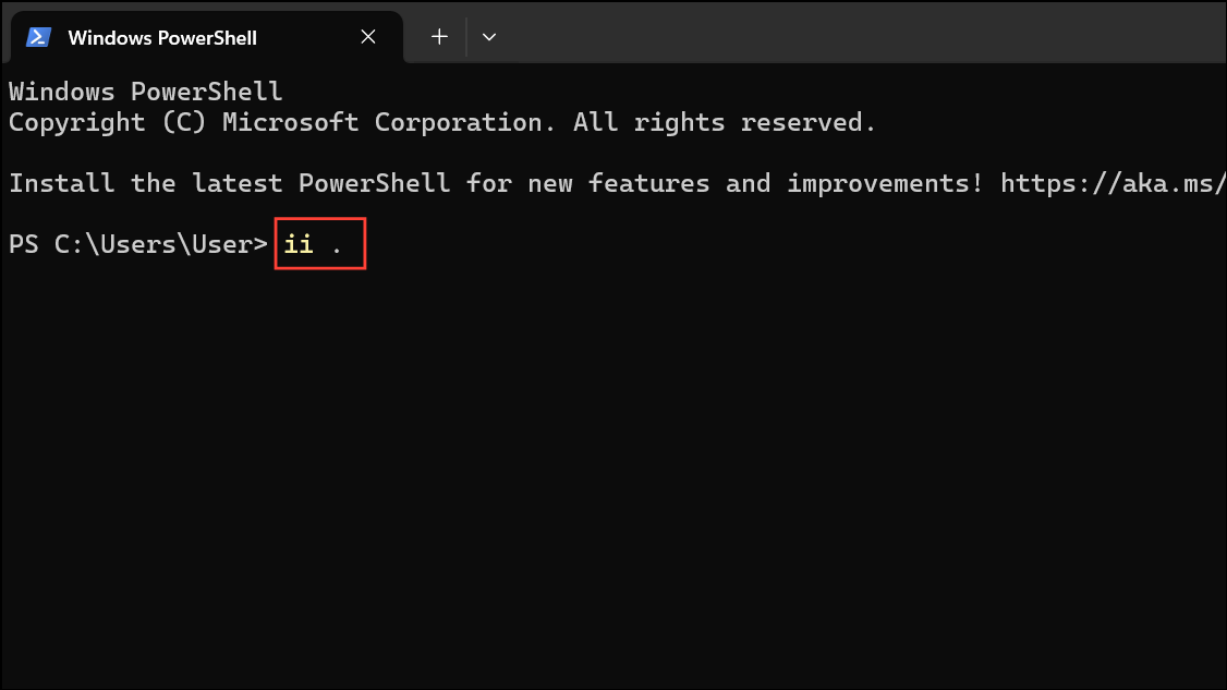 Open Folder or File Using Command Prompt in Windows 11