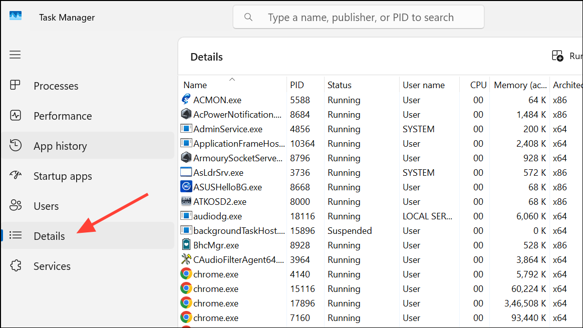 Fix Task Manager Not Displaying Processes in Windows 11