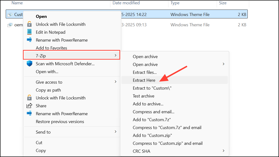Extract Wallpapers from Themepack in Windows 11