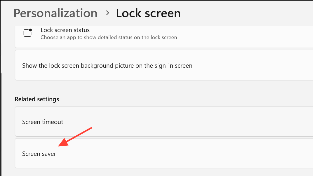 Change Screensaver Timeout Settings in Windows 11