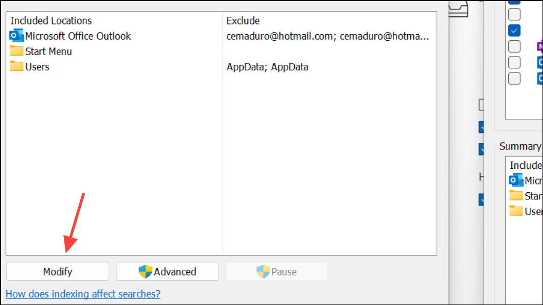 How to Rebuild Outlook Search Index