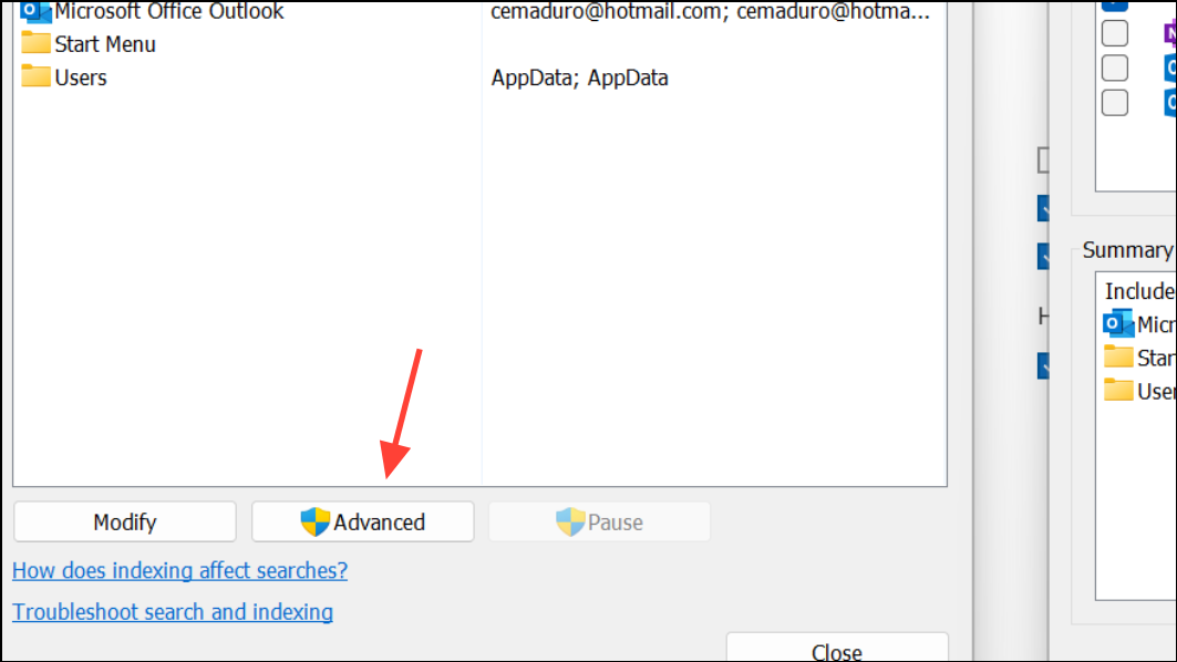 How to Rebuild Outlook Search Index
