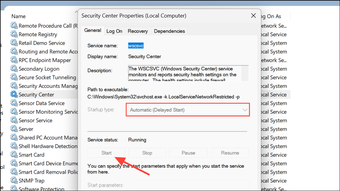 How to Fix Windows Security Center Service Can't Be Started Error in ...