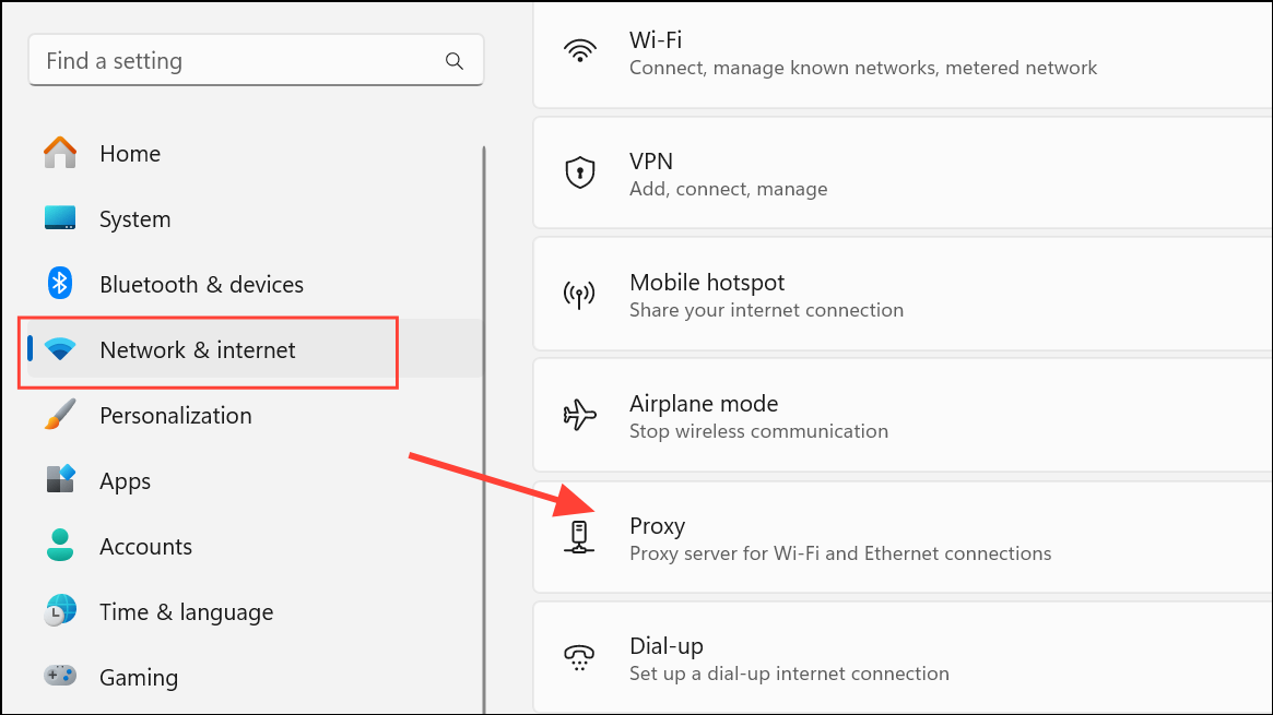 How to Configure Global Proxy Settings in Windows 11