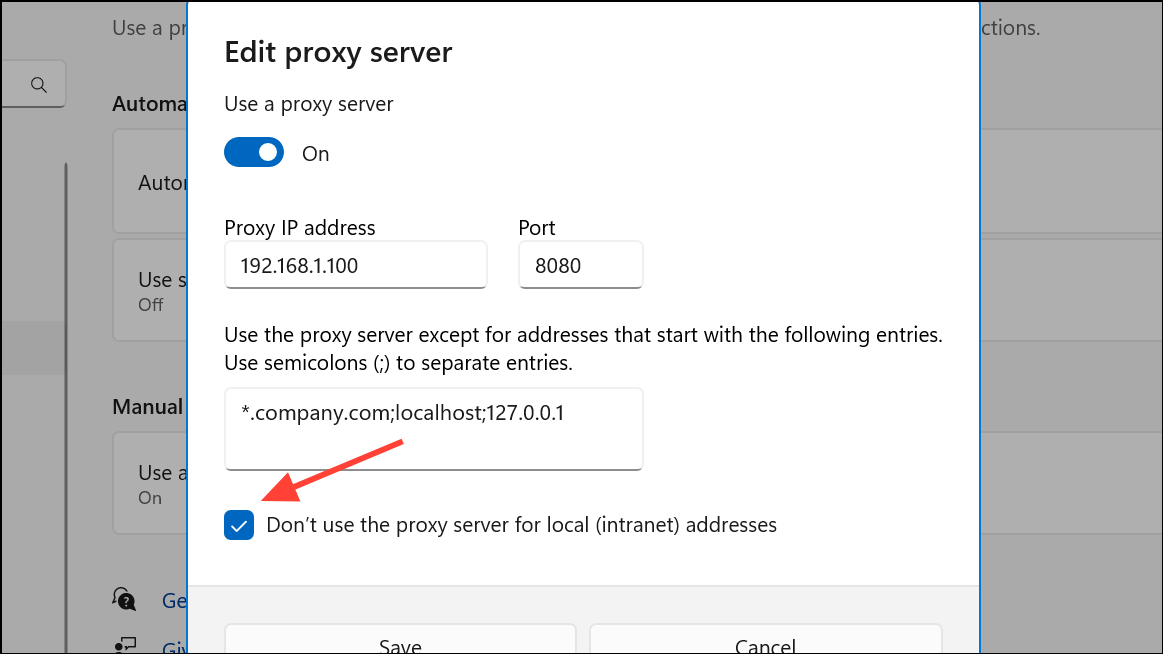 How to Configure Global Proxy Settings in Windows 11