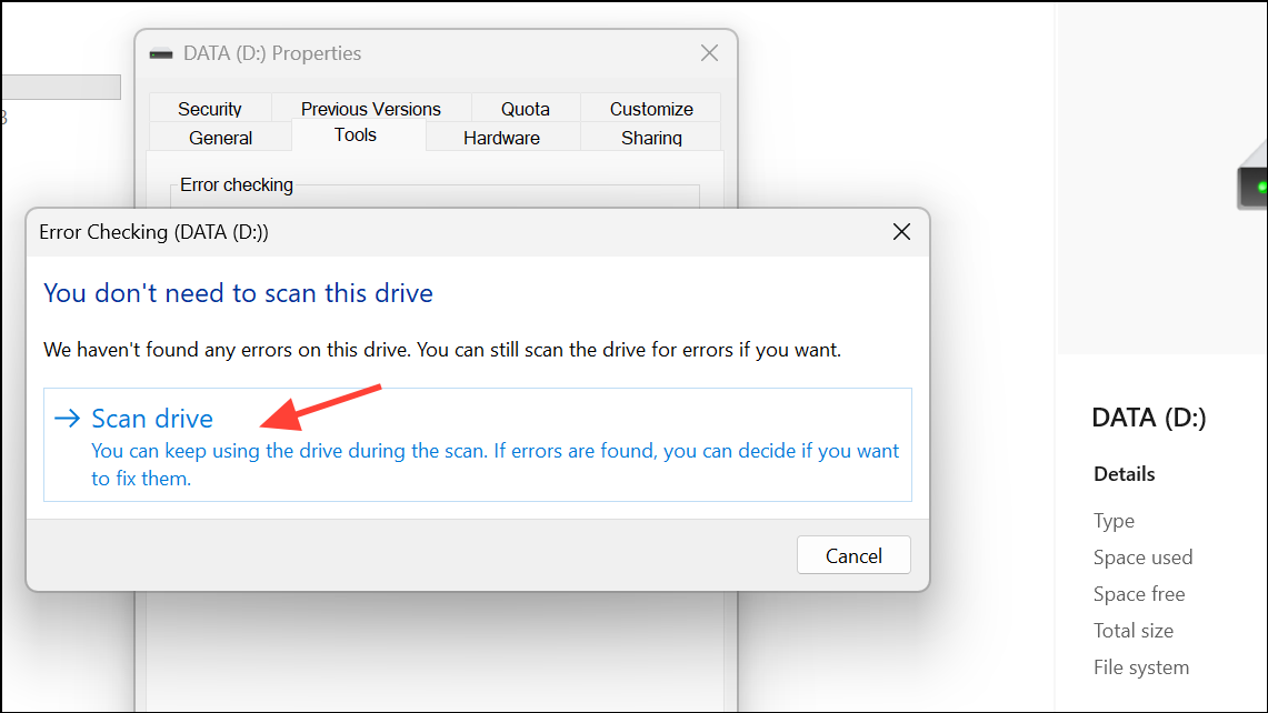 How to Fix "There's a Problem With This Drive, Scan the Drive Now and ...