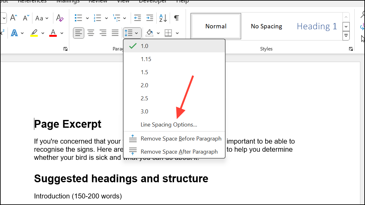 How to Change Line Spacing in Microsoft Word