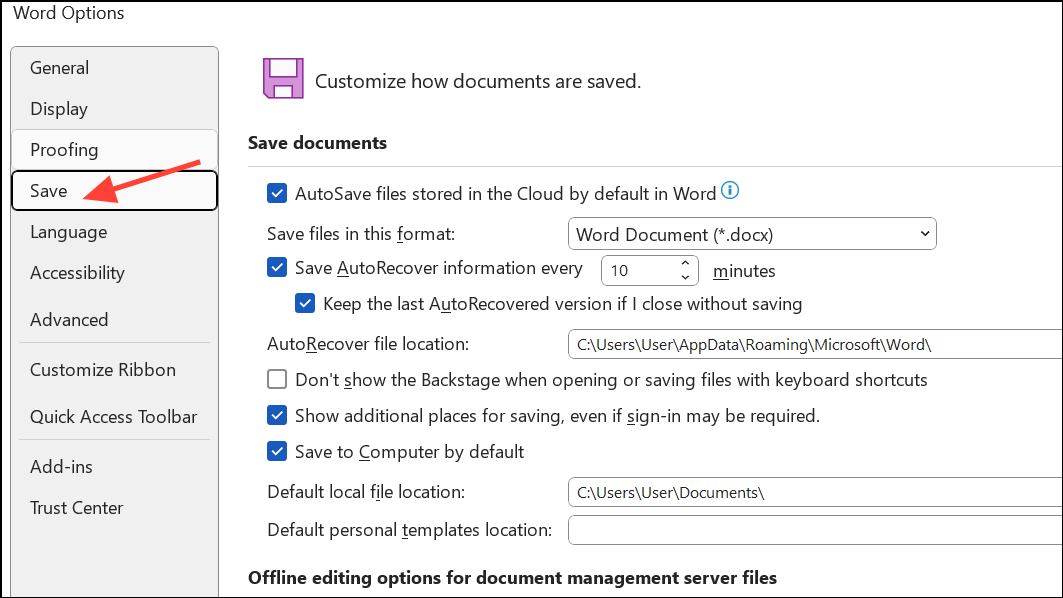 How to Make Windows Save Documents Locally Instead of in OneDrive