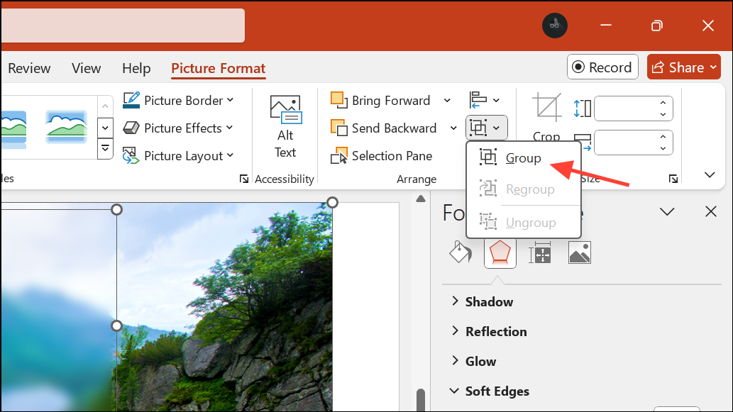 How to Blur Part of an Image in Microsoft PowerPoint