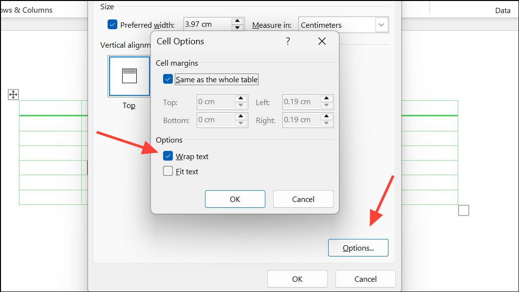 How to Display and Modify Table Properties in Word