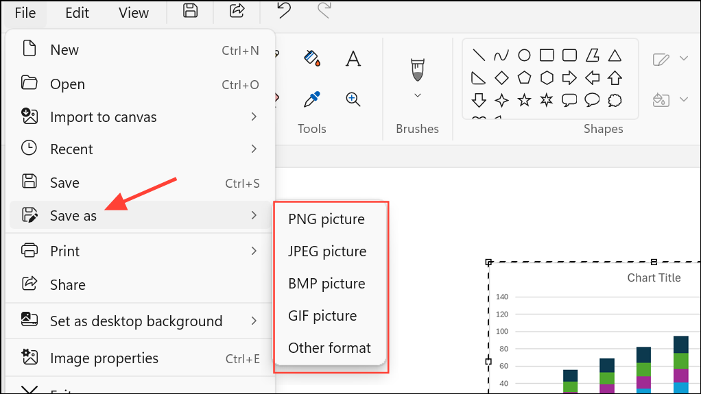 How to Export Excel Charts as Images